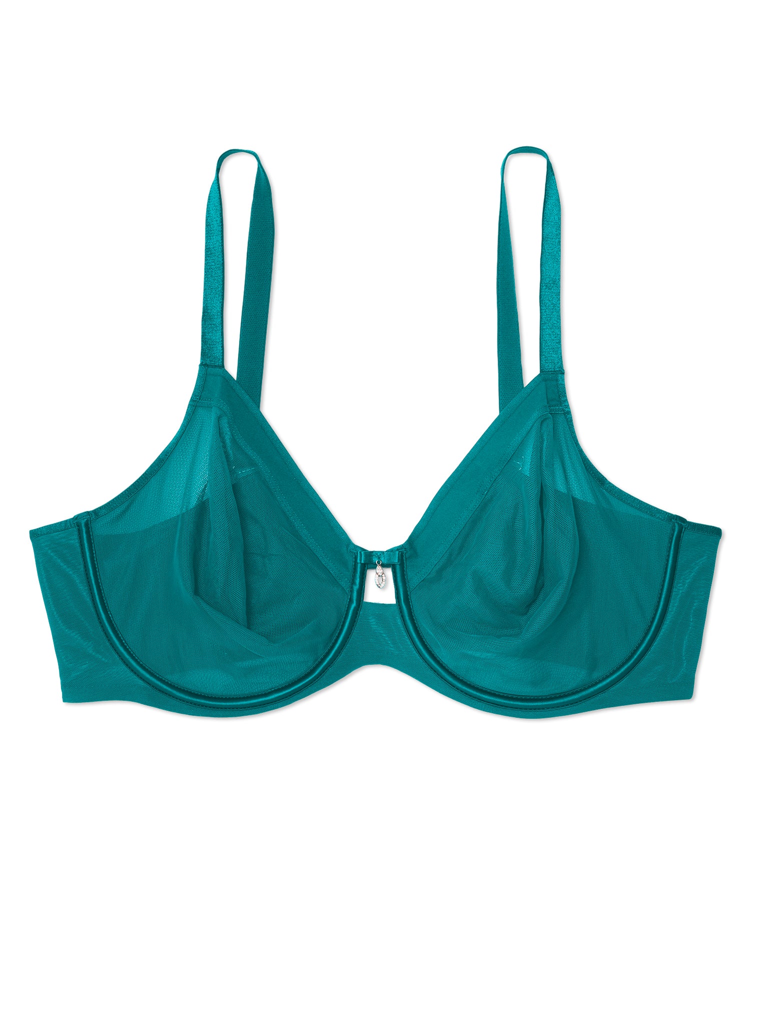 Curvy Couture 1311 Sheer mesh bra — The Pencil Test